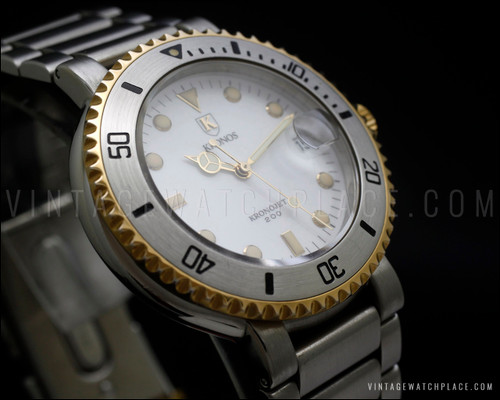 New Old Stock Diver's Kronos Kronojet 200 vintage watch, beautiful dial ...