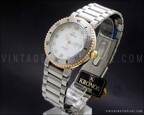 New Old Stock Diver's Kronos Kronojet 200 vintage watch, beautiful dial ...