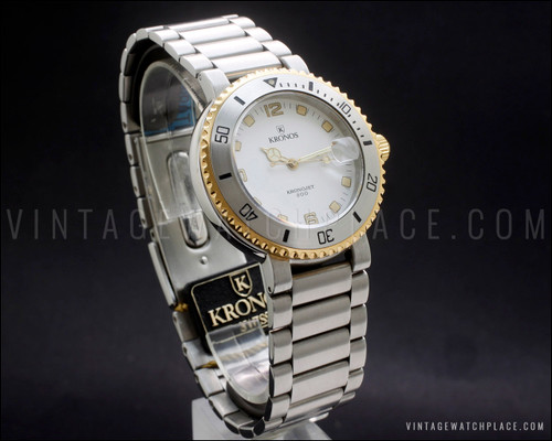 New Old Stock Diver's Kronos Kronojet 200 vintage watch, beautiful dial ...