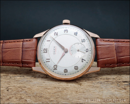 NOS Rare Omex new old stock, Pink gold plated, beautiful dial!!, AS ...