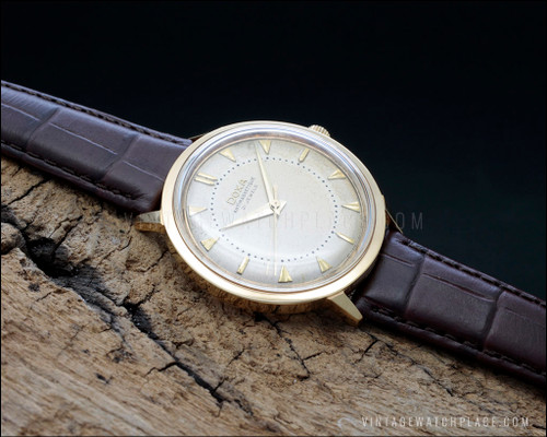 Very rare Doxa Dead Seconds mechanical vintage watch, gold plated ...