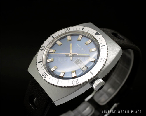 New Old Stock Helsa rare Diver's vintage mechanical watch, Swiss made ...