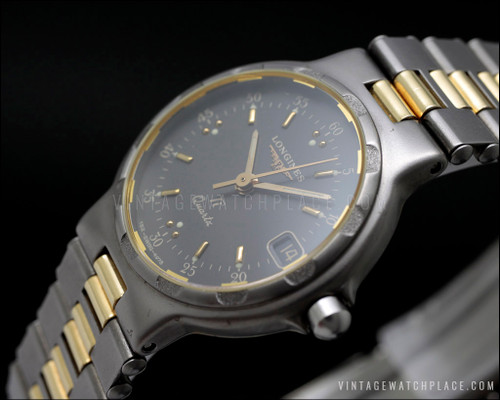 New Old Stock Ladies' Longines Conquest Titanium/gold quartz, with ...