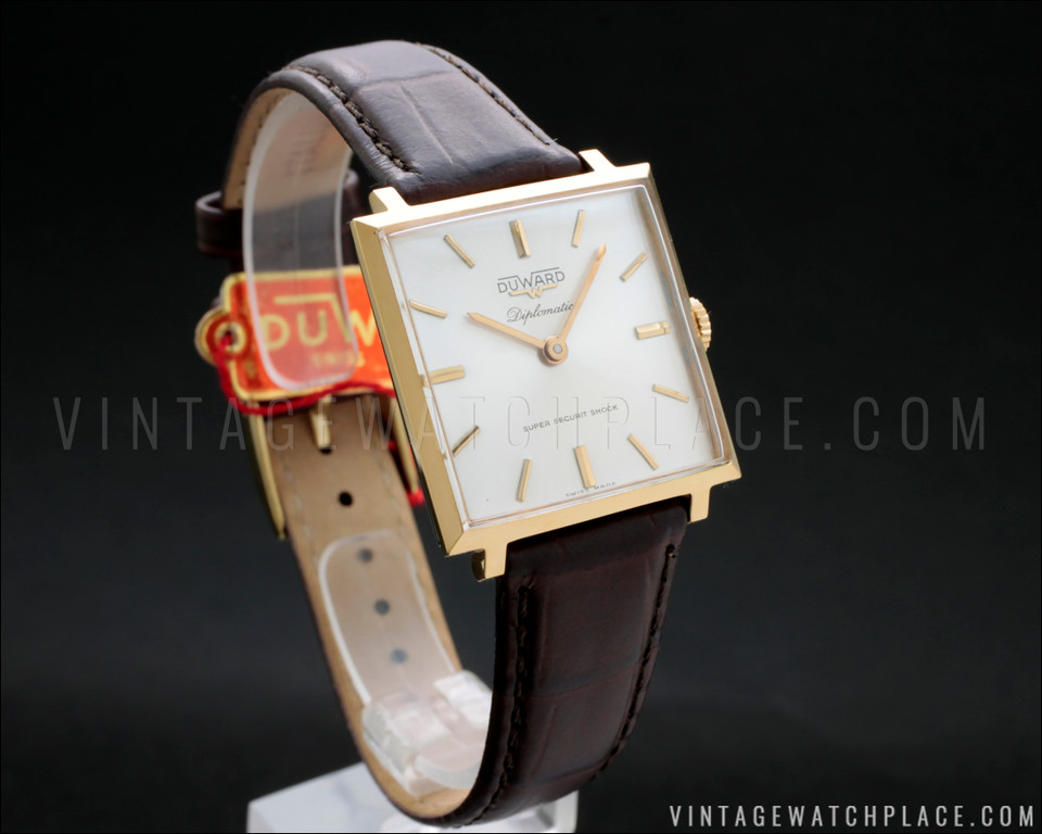 New Old Stock 1960's Duward Diplomatic Dress mechanical vintage watch ...