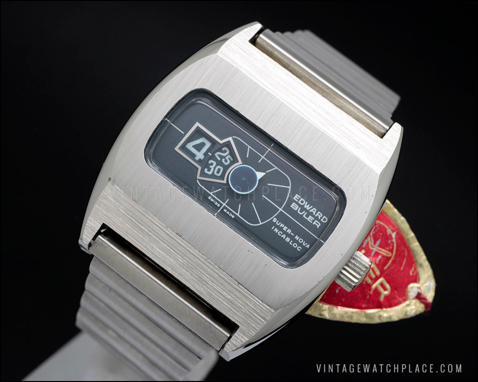 NOS Buler Super Nova jump hour watch, strong mechanical vintage watch ...