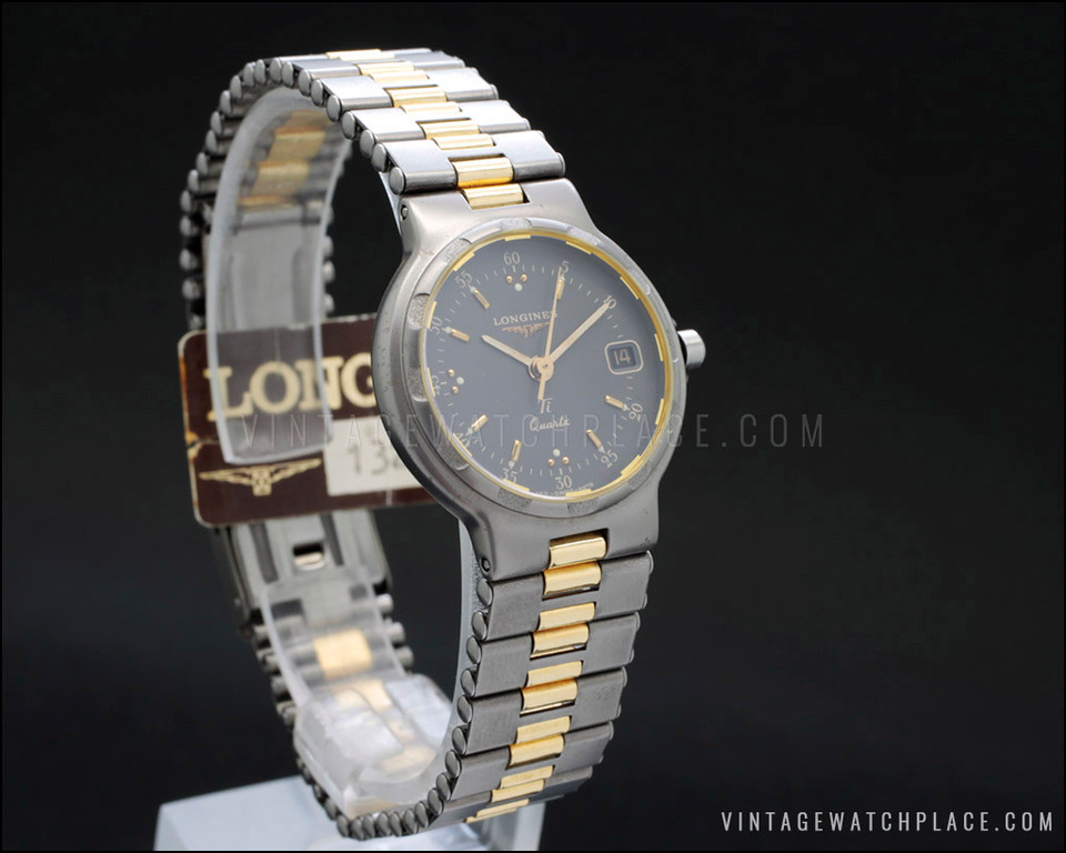 New Old Stock Ladies' Longines Conquest Titanium/gold quartz, with ...