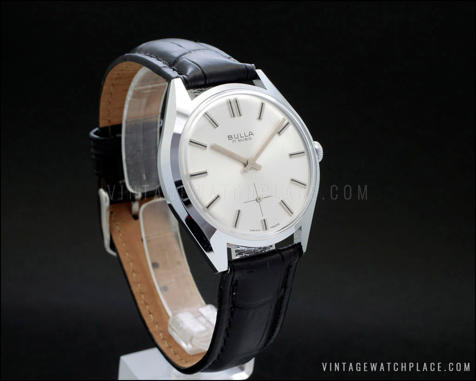 New Old Stock Bulla Swiss made mechanical vintage watch, AS 1130 ...