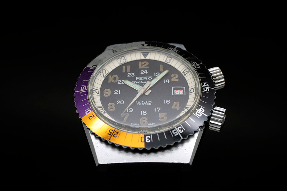 Very rare Fero Feldmann "super compressor" style, Diver's vintage ...