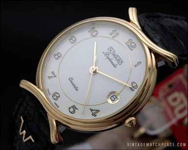 New Old Stock 90's Duward Diplomatic quartz Dress vintage watch, very ...