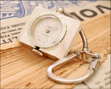 New Old Stock Spendid key chain, key ring, vintage watch, Swiss made ...