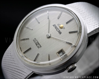 New Old Stock 70's Enicar automatic vintage watch, NOS in perfect ...