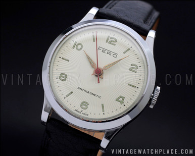 New Old Stock 50's Fero mechanical vintage watch, NOS in perfect ...