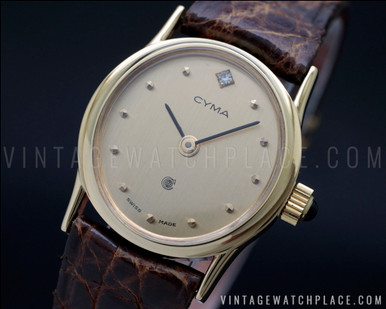 Cyma new old stock for Ladies, gold plated, very dainty!!, 100% ...