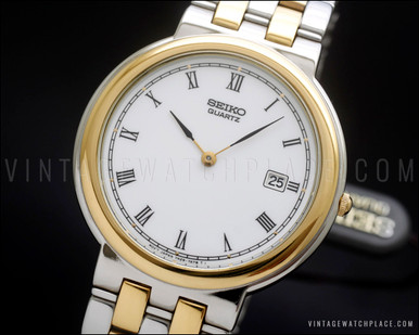 New Old Stock 2002 Seiko dress Quartz vintage watch, 7N29-7A00, very ...
