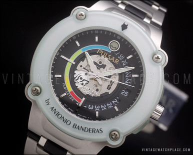 New Old Stock Ca. 1998 Pulsar Kinetic By Seiko By Antonio Banderas ...