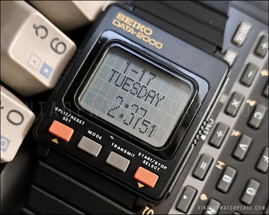 New Old Stock 1984 Seiko Data-2000 LCD time computer Quartz vintage ...