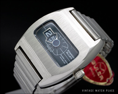 New Old Stock Buler Super-Nova jump hour watch, strong vintage ...