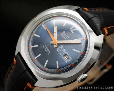 New Old Stock rare Raid mechanical vintage watch, from the 70's, with a ...