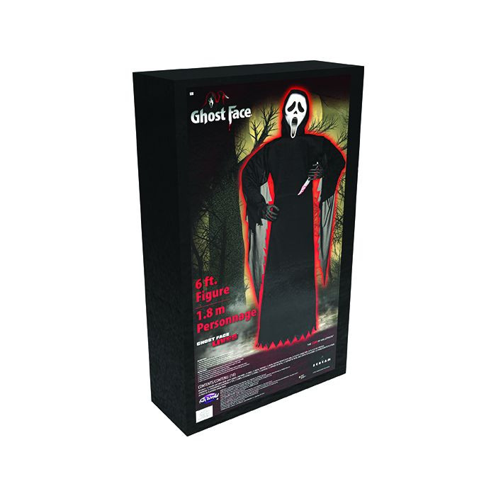 6' Ghost Face® Figure with Knife - Halloween Illusions