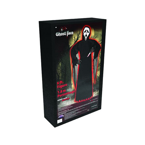 6' Ghost Face® Figure with Knife - Halloween Illusions