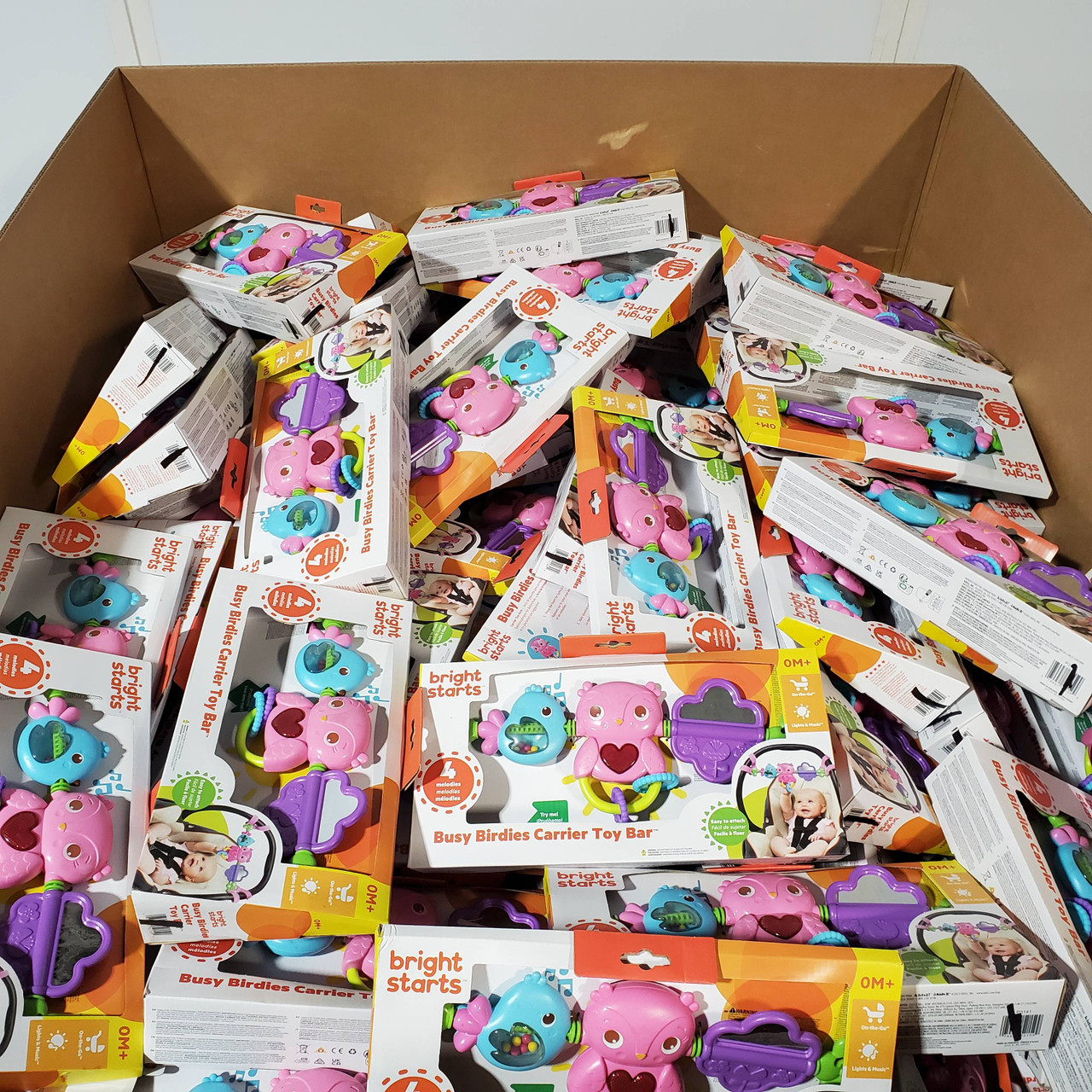 225 Units of Bright Starts Pretty in Pink Carrier Toy Bar - MSRP $3,369 ...