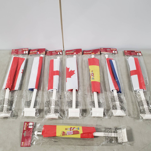 107 units of Flags For Cars ( Various Models ) - MSRP $1,766 - Like New ...