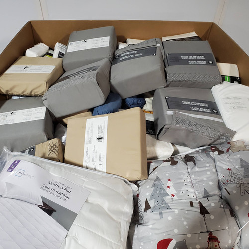 86 units of Bedding - MSRP $3,065 - Returns (Lot # 751510) - Restock Canada