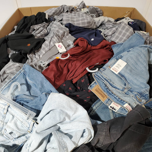583 units of Men Clothing - MSRP $12,153 - Returns (Lot # 757421 ...