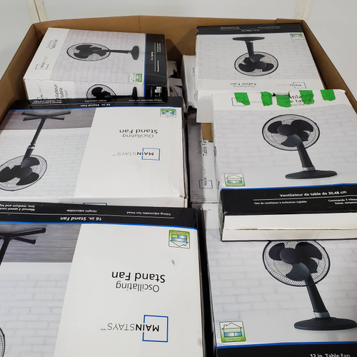 37 units of Mainstays Fans - MSRP $882 - Returns (Lot # 804455 ...