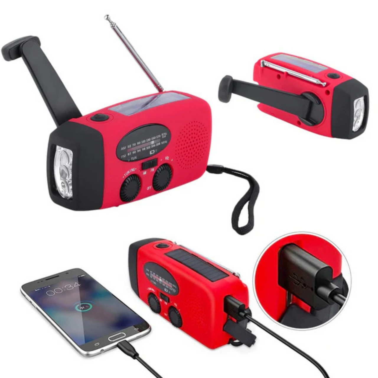Hand Crank Radio/Light/Charger - ATS Tactical Gear