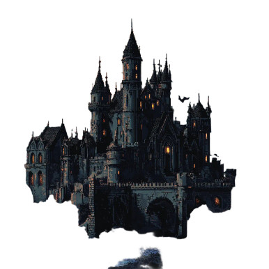 Pixel Art Castlevania Castle Vinyl Car Decal Sticker – Waterproof & UV ...