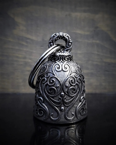 Motorcycle Bravo Bell Angel Bell - Helps Ward Off Road Demons - Leather ...