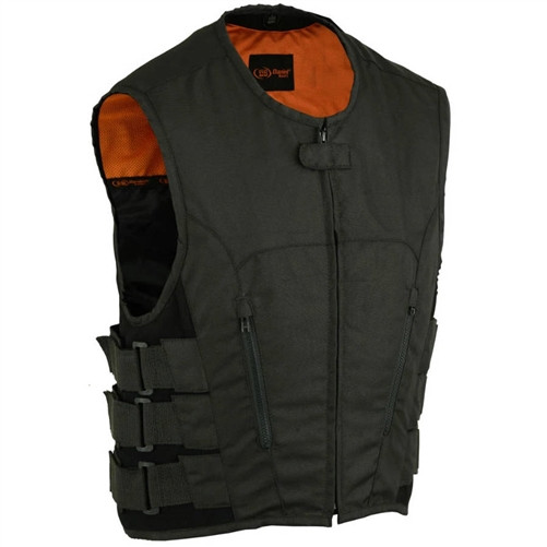 Textile SWAT Men's Motorcycle Vest, Concealed Carry