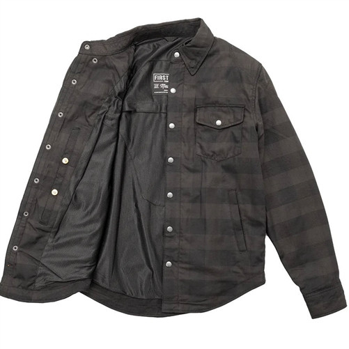 Water Resistant Motorcycle Flannel Shirt Clearance Leather Bound Nj