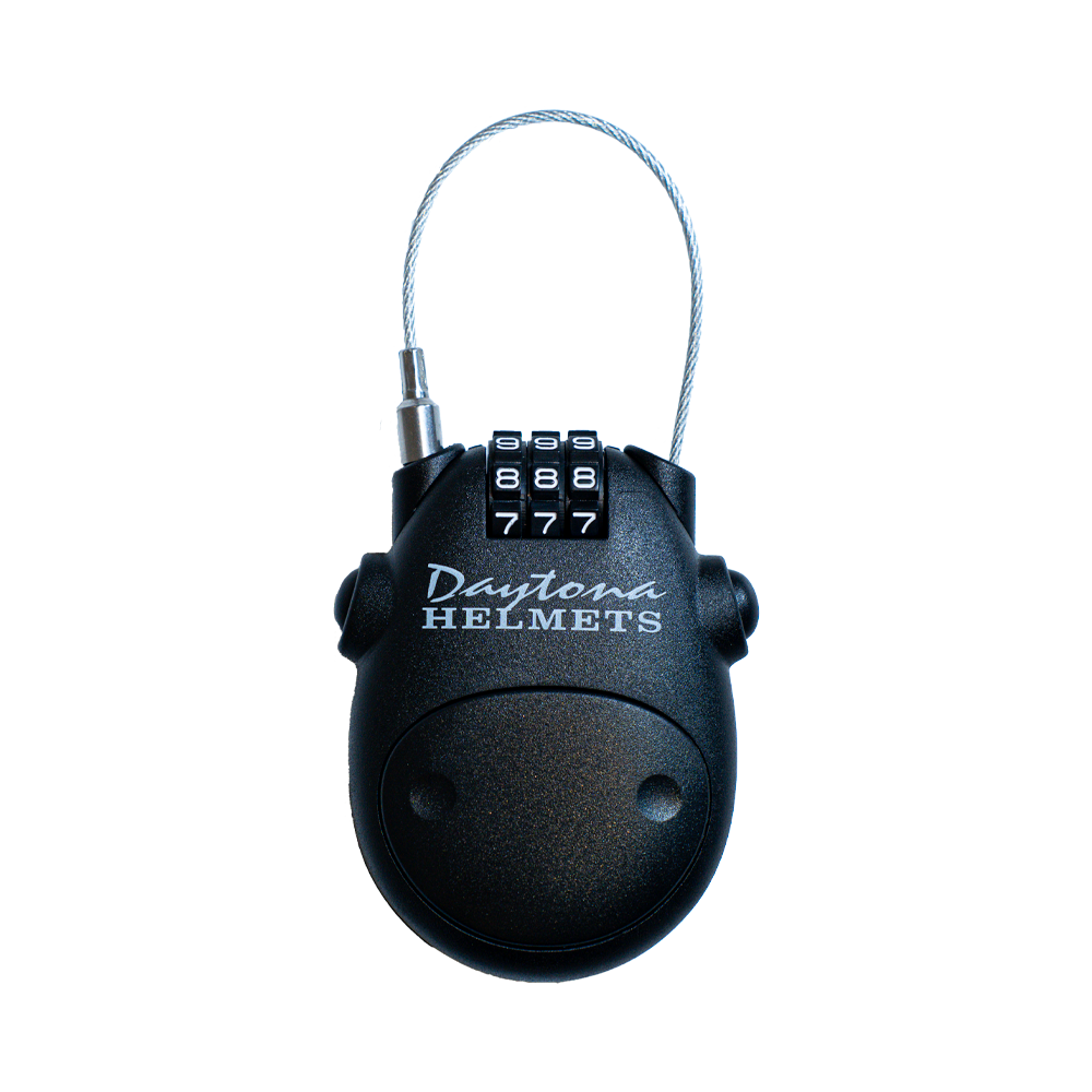Retractable Cable Helmet Lock | Daytona | Leather Bound NJ