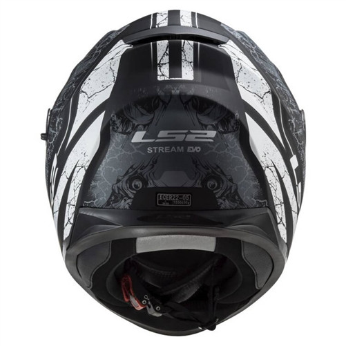 LS2 Titanium Throne Full Face Motorcycle Helmet - Leather Bound NJ