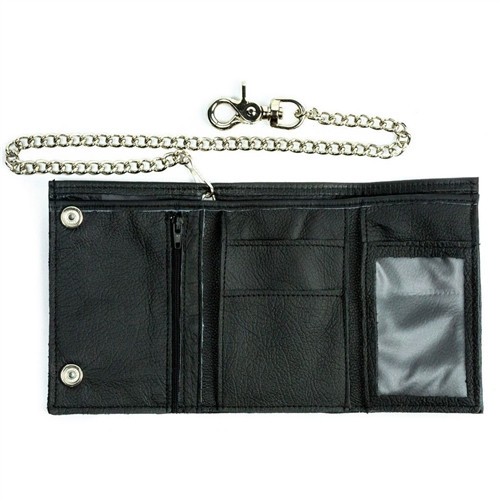 Deluxe Biker Chain Wallet | USA Made Cowhide – Leather Bound NJ