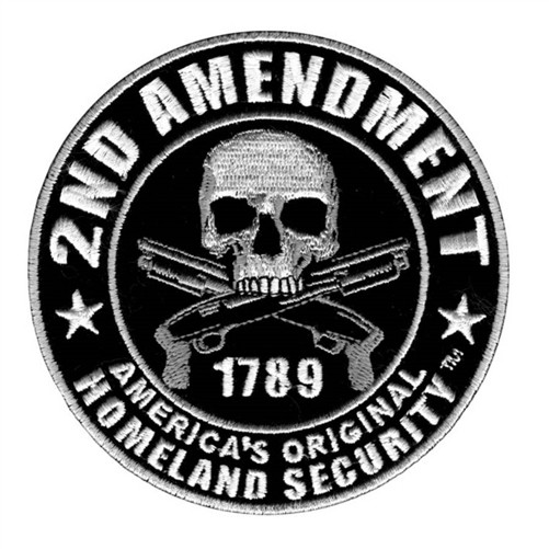Large 2nd Amendment Biker Patch | Hot Leathers | Leather Bound NJ