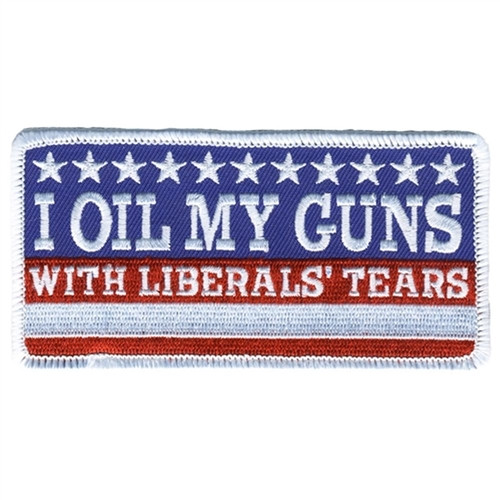 I Oil My Guns with Liberals' Tears Patch – Hot Leathers | Leather Bound NJ