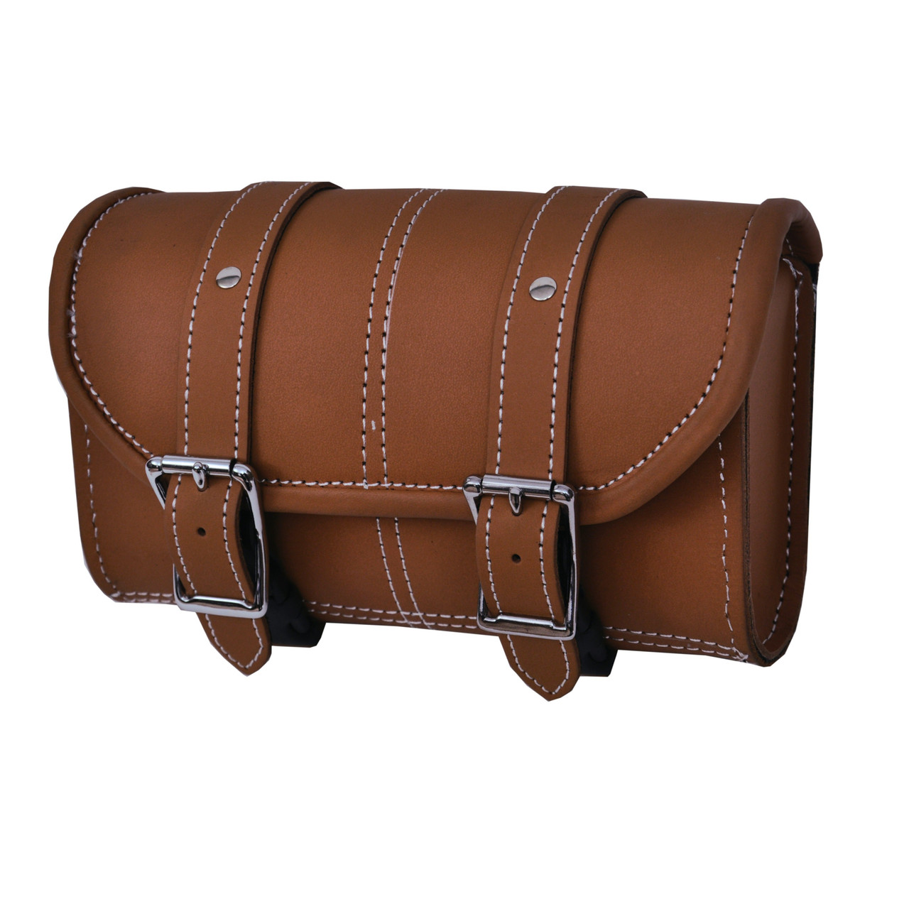 Light Brown Leather Motorcycle Tool Bag | Unik | Leather Bound NJ