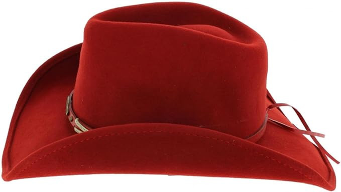 Red Wool Western Hat | Bullhide Hats | Leather Bound NJ