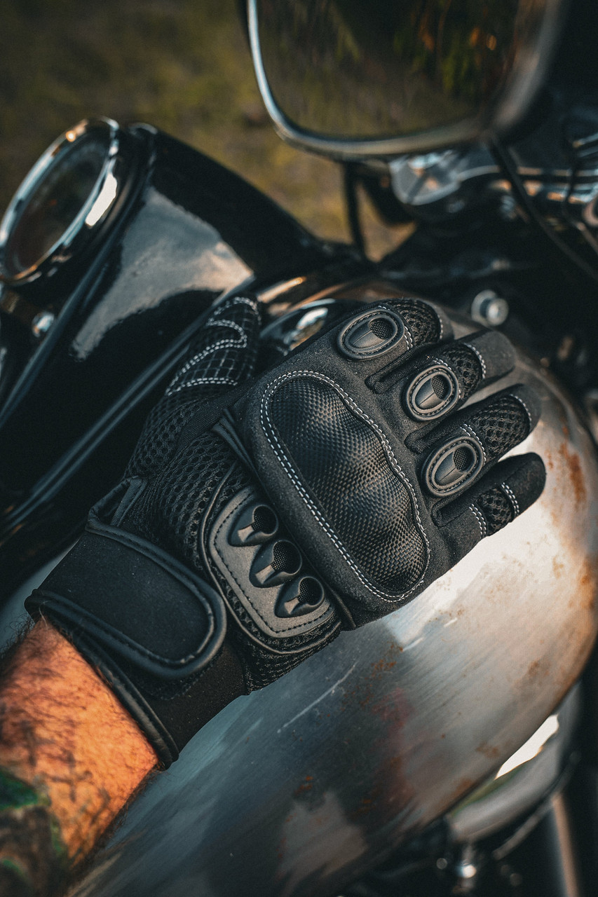 Mesh Motorcycle Gloves with Knuckle Protection - Lightweight & Durable ...