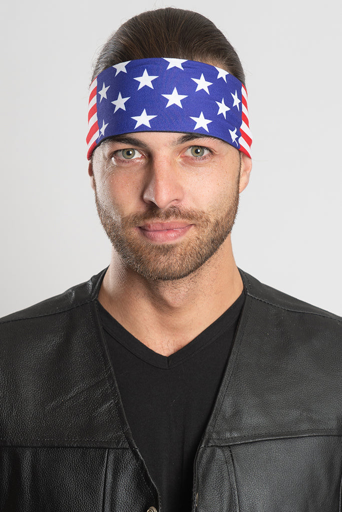 Hair Glove Patriotic USA Thin Headband | Leather Bound NJ
