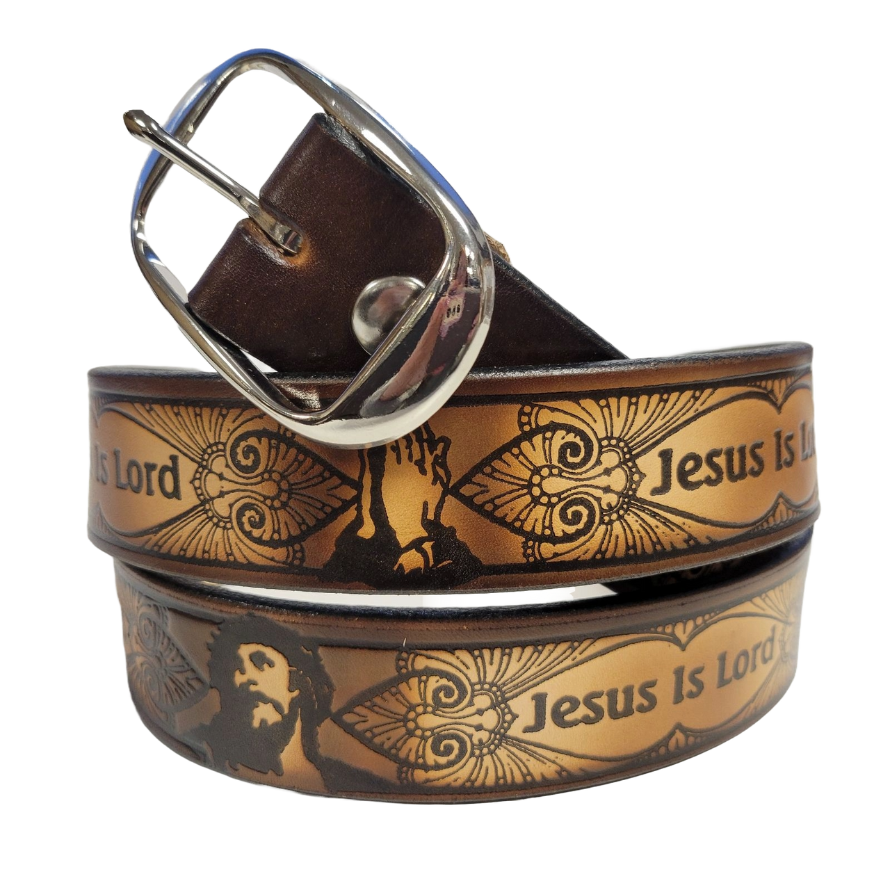Jesus is Lord Leather Belt – USA Made | Leather Bound NJ