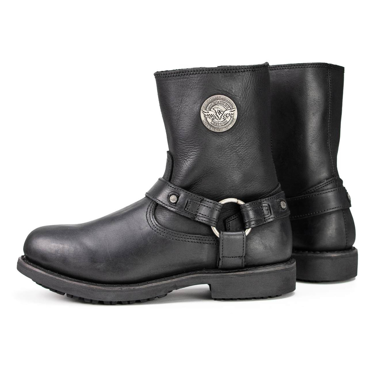 Milwaukee Short Harness Motorcycle Boots | Leather Bound NJ