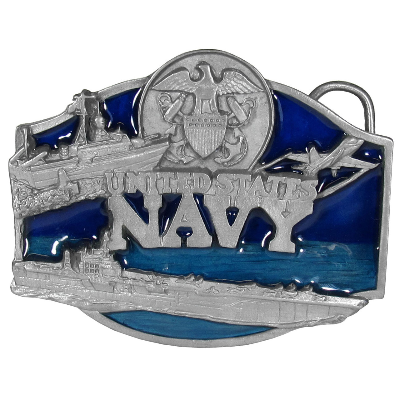 US Navy Belt Buckle| Leather Bound NJ