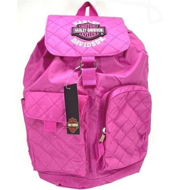 Harley-Davidson Pink Nylon Backpack, Lightweight