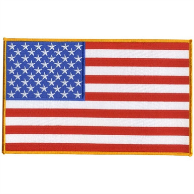 American Flag 5-Inch Patch | Hot Leathers | Leather Bound NJ