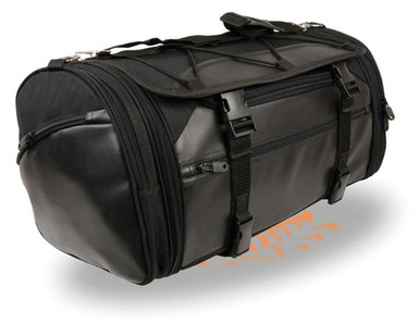Large Nylon Duffle-Style Motorcycle Rack Bag | Milwaukee | Leather Bound NJ
