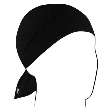 Soft Black Biker Head Wrap | Leather Bound NJ